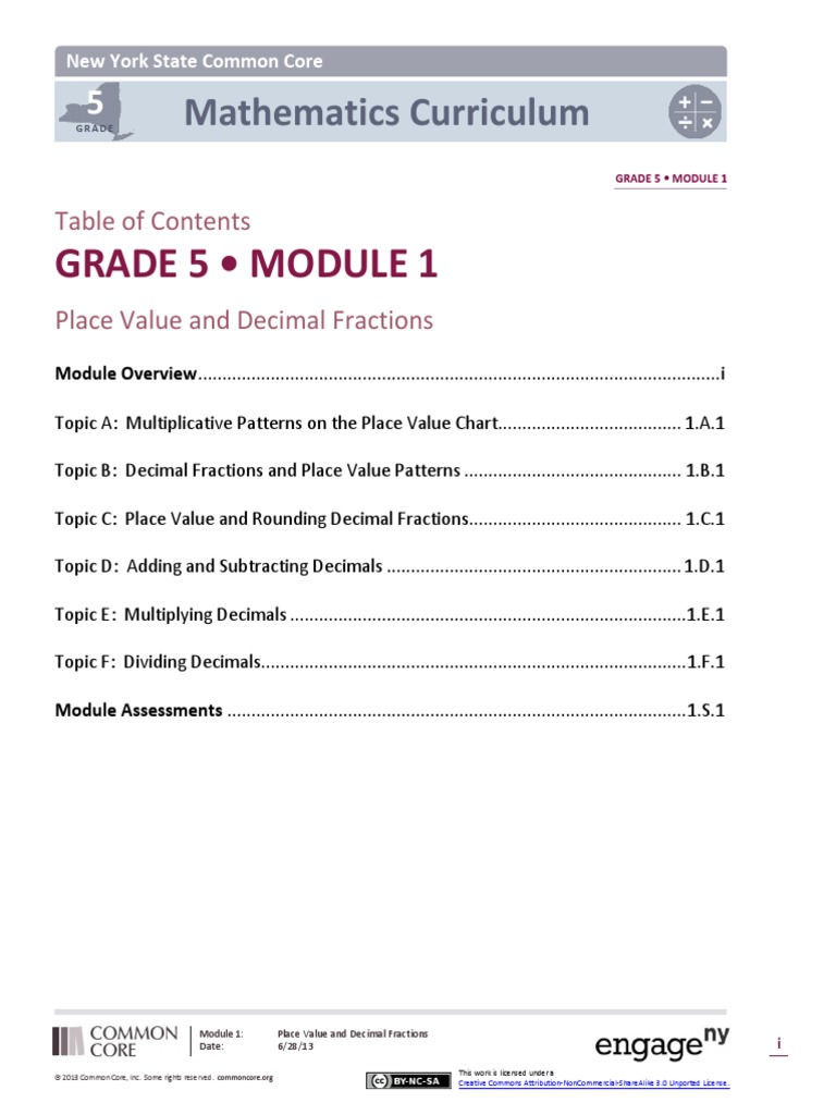 g5 m1 Full Module PDF | PDF | Fraction (Mathematics) | Common Core ...