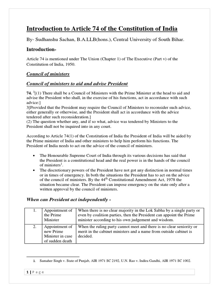 Article 74 Pdf Public Sphere Constitutional Law