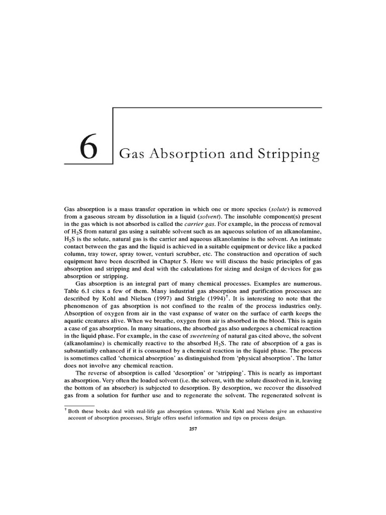 Chapter 6 Principles of Mass Transfer and Separation Process PDF | PDF