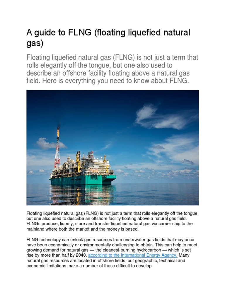A Guide To FLNG | PDF | Liquefied Natural Gas | Natural Gas