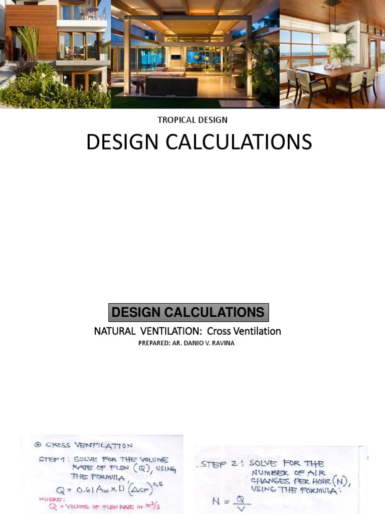 TD 6 - Design Calculations | PDF | Ventilation (Architecture) | Chimney