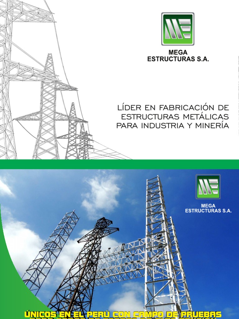Mega Estructuras: Líder en Metálicas | PDF | Ingeniería | Minería