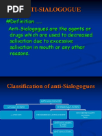 Sialogogues and Anti-sialogogues Overview | PDF | Saliva | Medicine