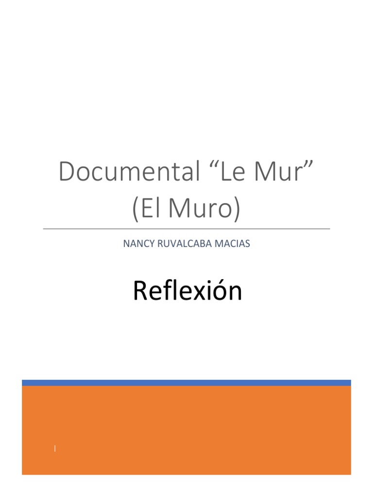Le Mur | PDF | Psicoanálisis | Espectro autista