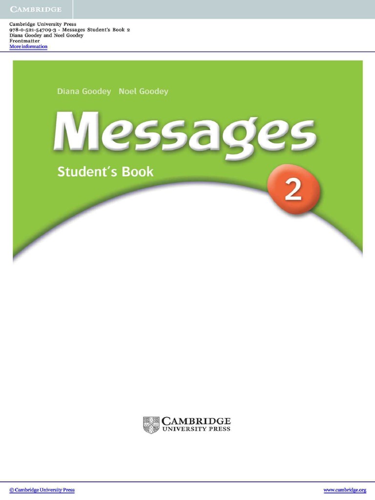 Messages 2 Student S Book | PDF