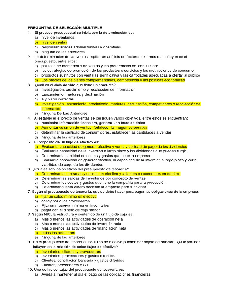 Preparcial de Presupuesto para Examen Final-Dgdfgdfg | PDF | Costo ...