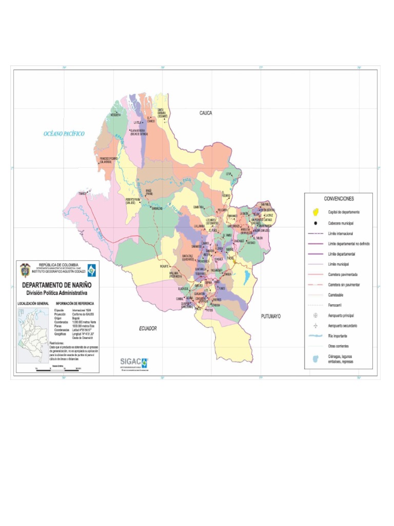 Mapa Nariño | PDF