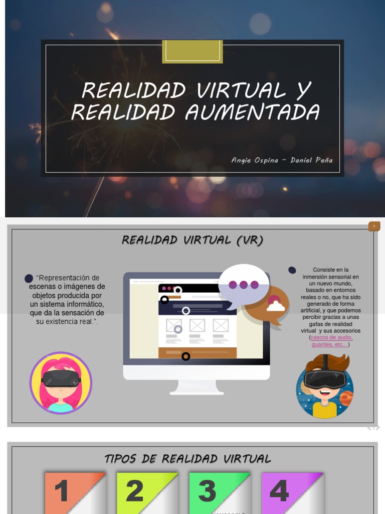 Realidad Virtual y Aumentada: Ejemplos y Usos | PDF | Realidad virtual ...