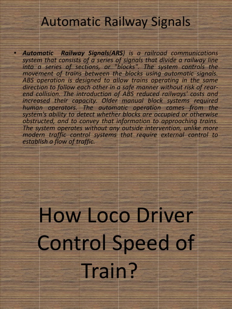 Automatic Railway Signals | PDF