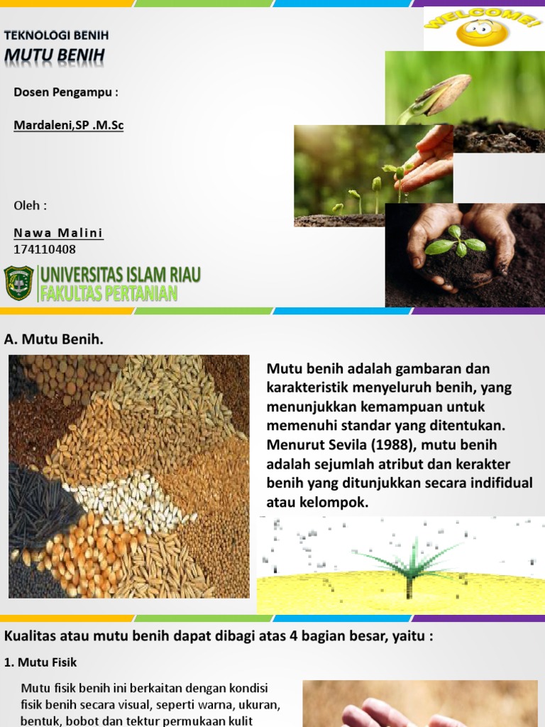 Mutu Benih-1 | PDF