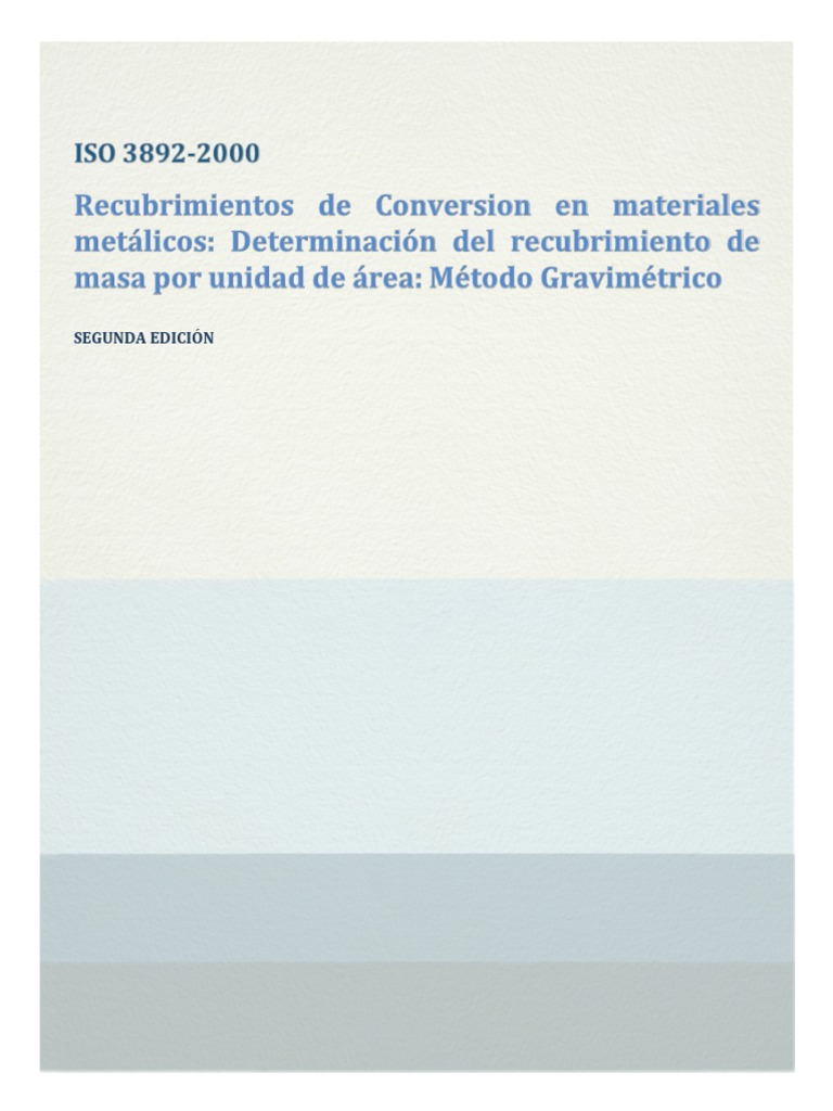 Resumen De La Iso 3892 Pdf átomos Elementos Químicos