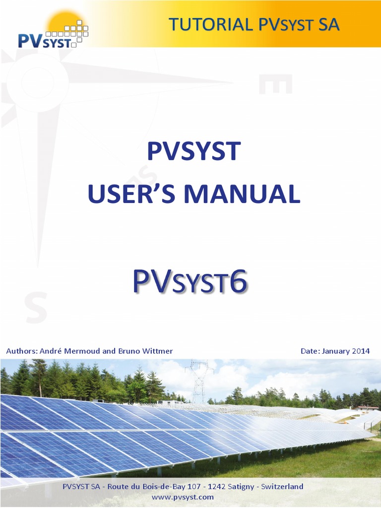 PVsyst Tutorials PDF | PDF | Photovoltaic System | Power Inverter