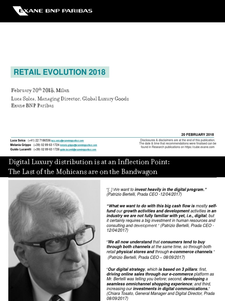 2018 PNB Paribas - Exane - Retail - Final PDF | PDF | Financial Industry Regulatory Authority ...