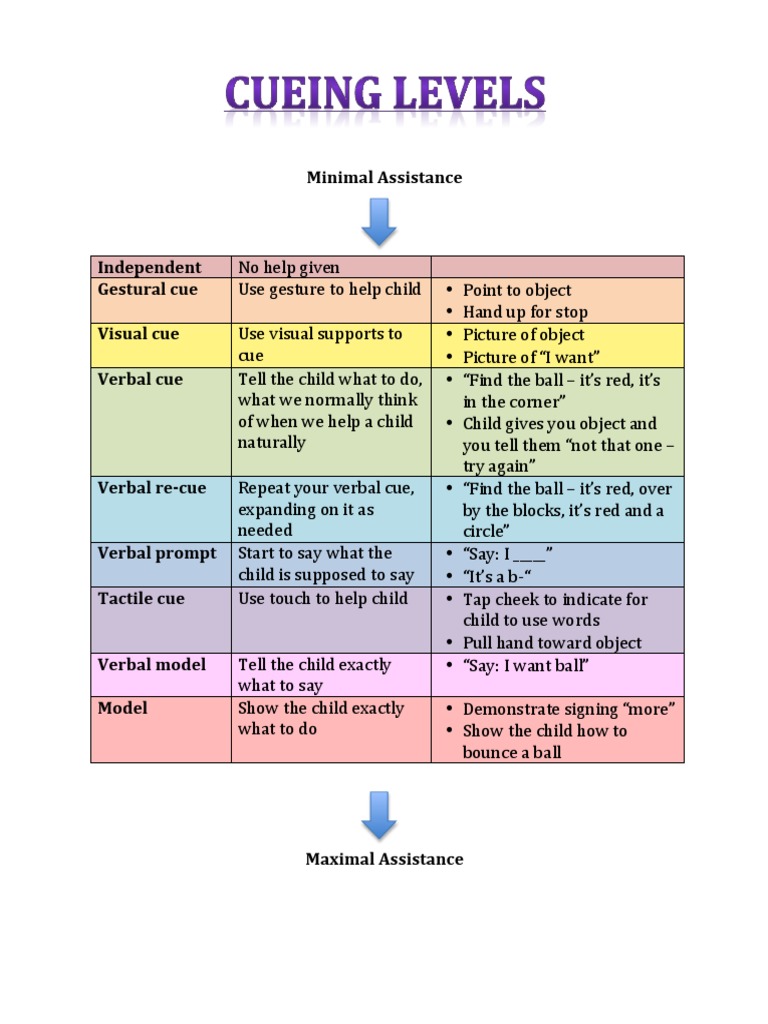 Cueing Hierarchy Visual | PDF
