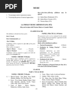 Class 12 Hindustani Music Syllabus 2025-26 | PDF | Classical And Art ...