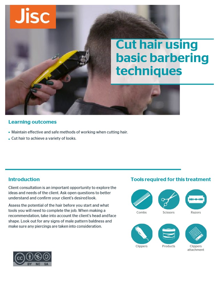 G3 - Cut Hair Using Basic Barbering Techniques PDF | PDF | Hairstyle | Hair