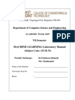 Vtu ML Lab Manual | PDF | Machine Learning | Artificial Neural Network