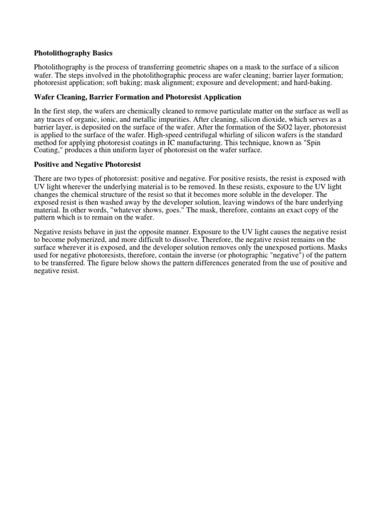 Photolithography Lessons | PDF | Photolithography | Chemistry