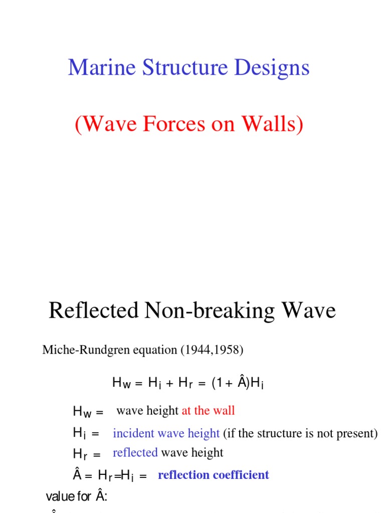 Wave Forces On Walls | PDF | Oscillation | Periodic Phenomena