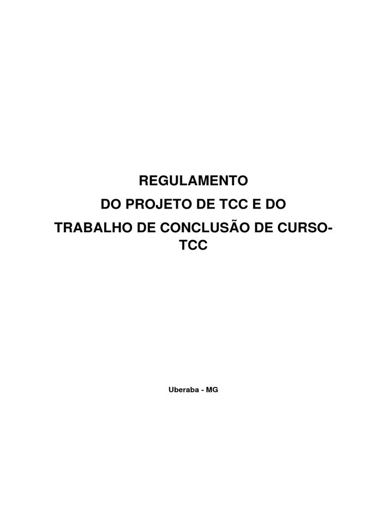 Modelos de TCC UNIUBE PDF | PDF | Educação à distância | Pedagogia