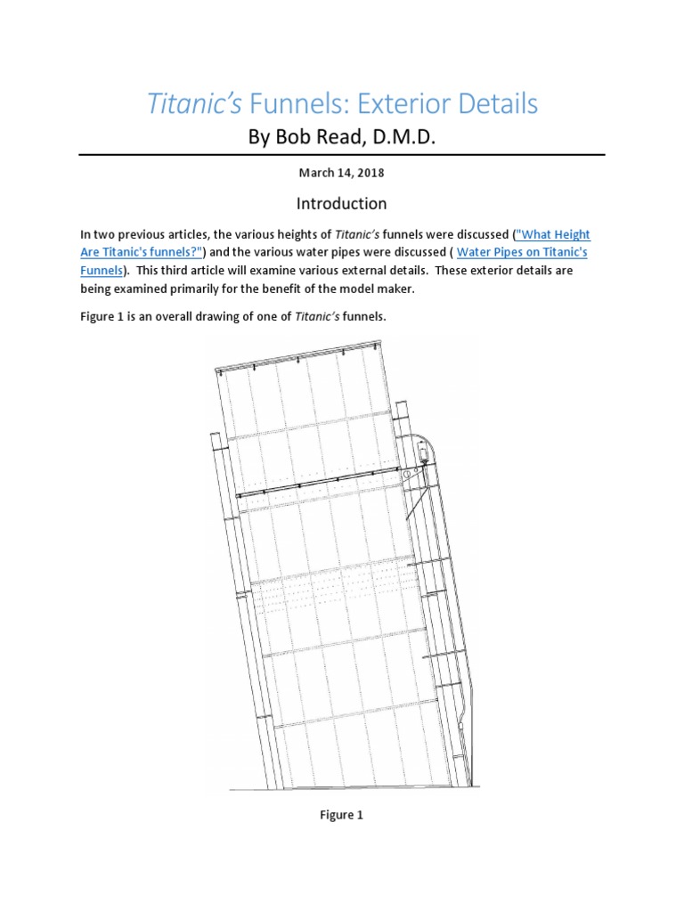 Titanic Funnel Exterior Details Explained | PDF | Rms Titanic | Nature