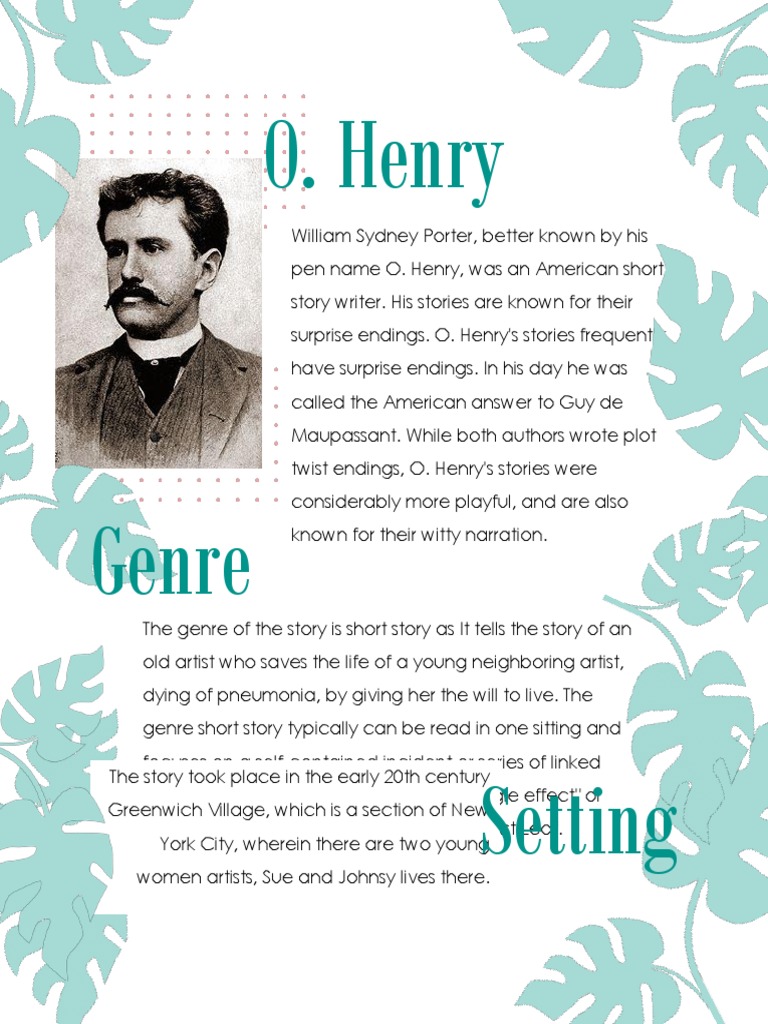 The Last Leaf | PDF | O. Henry | Short Stories