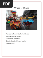 Breve Reseña Histórica de La Danza Waca Waca de Puno | PDF