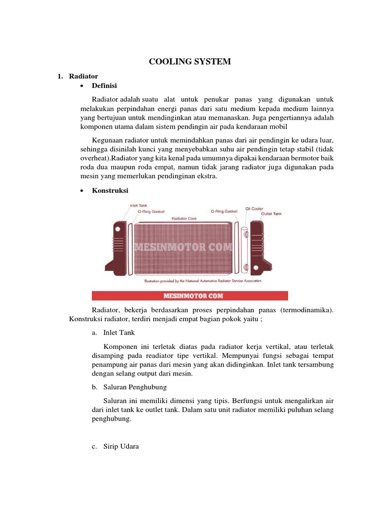 Cooling System | PDF