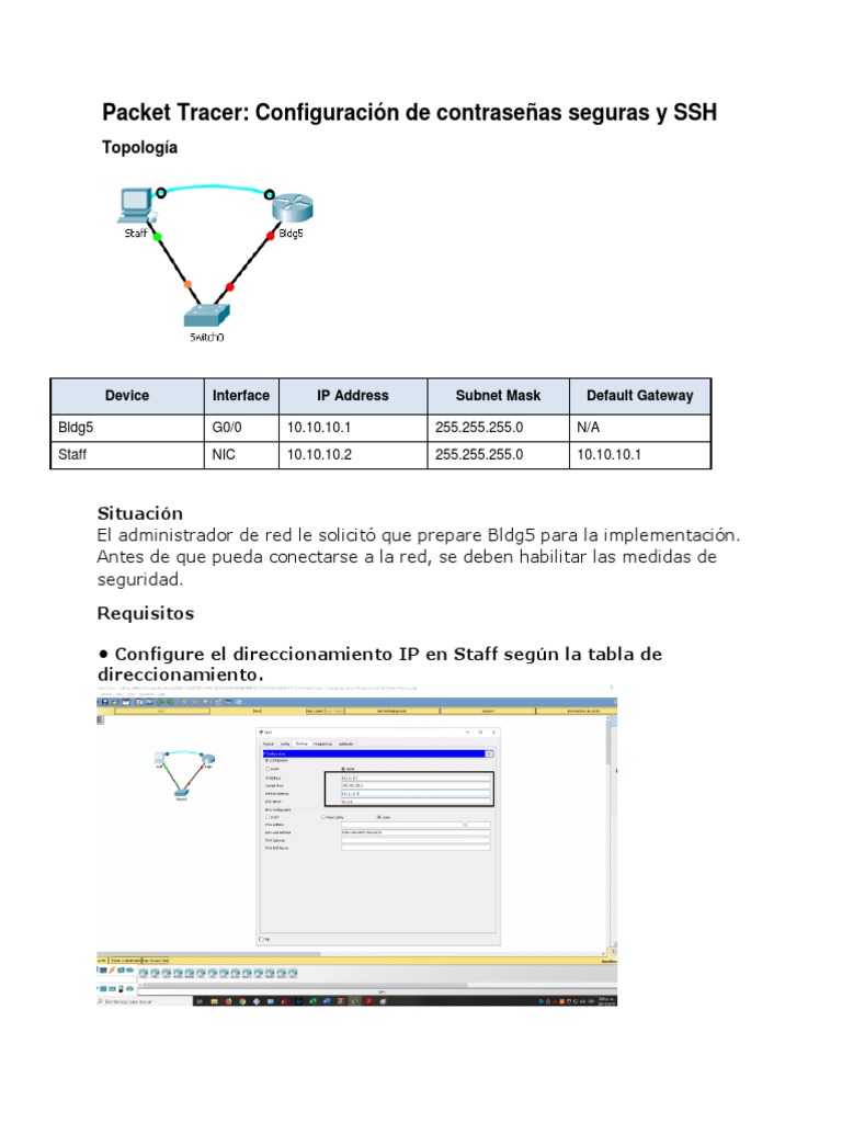 11 2 4 5 Packet Tracer Configuring Secure Passwords And Ssh Milton