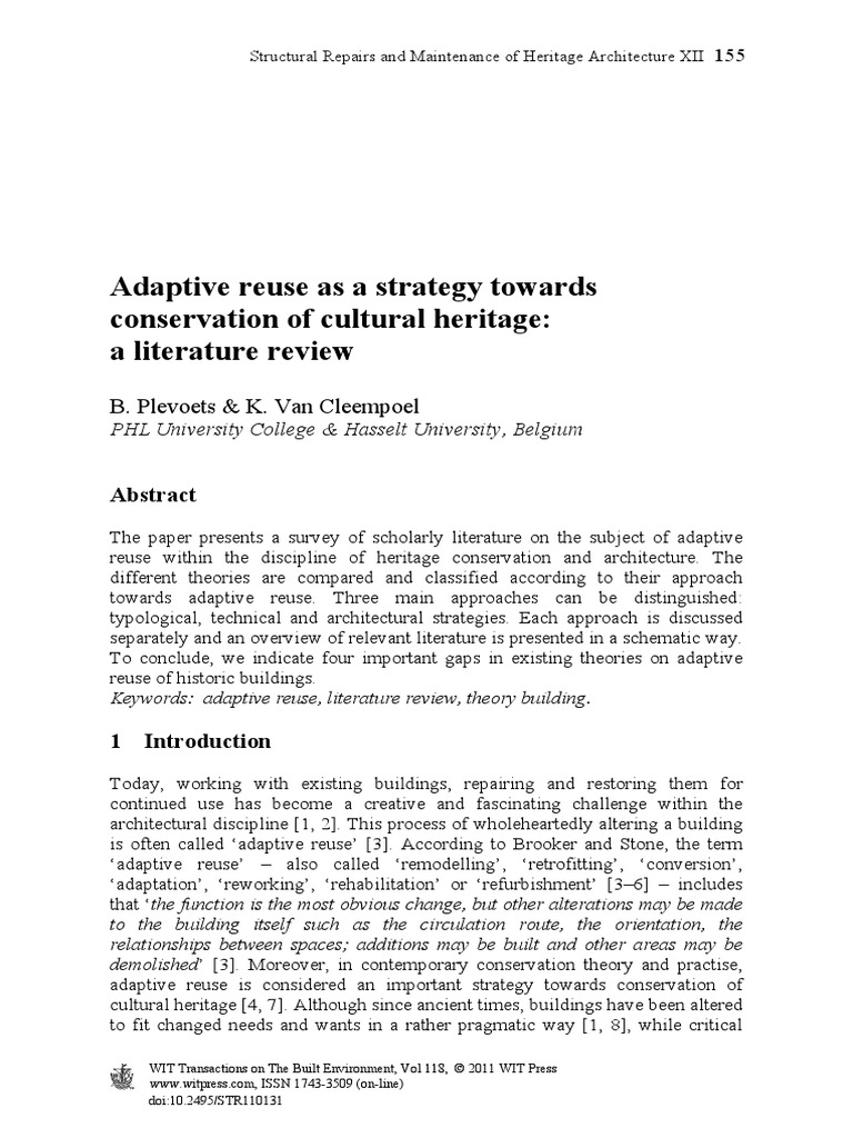 Adaptive Reuse As A Strategy | PDF | Reuse | Economic Sectors