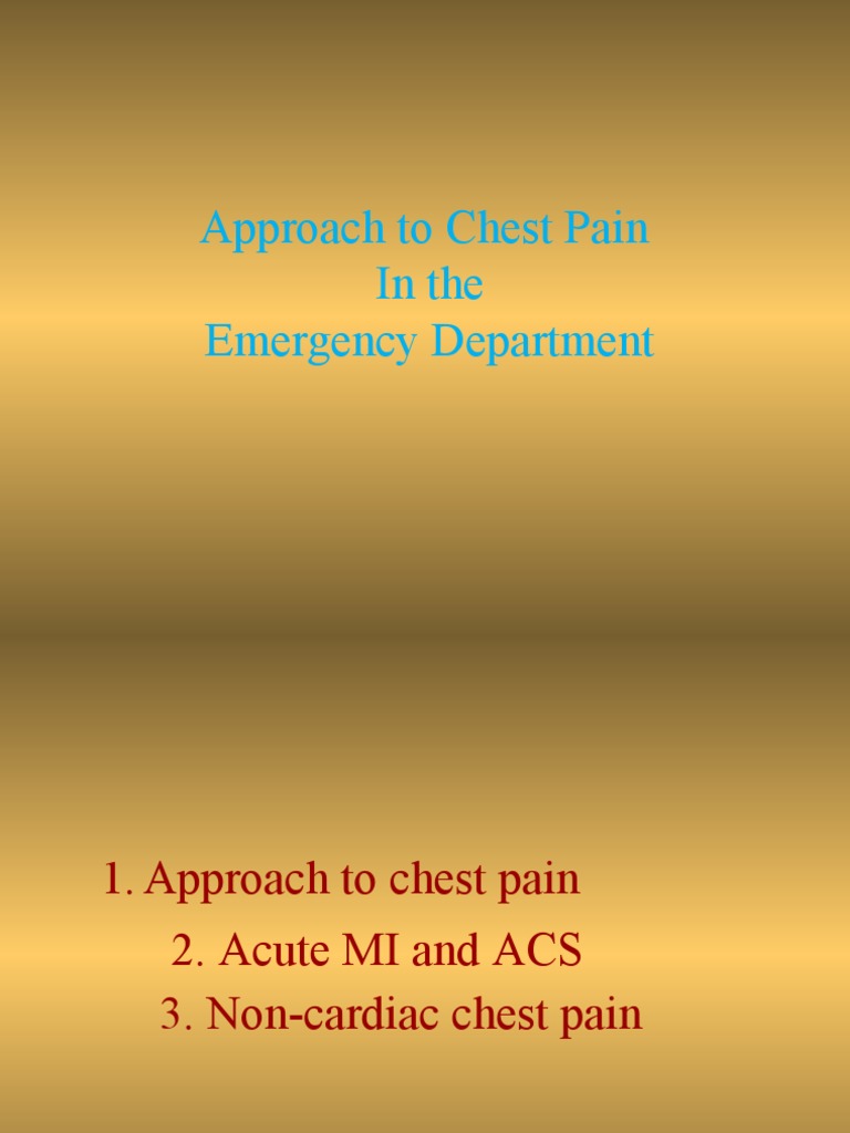 Chestpain How To Treat Edited | PDF | Medical Specialties | Medicine
