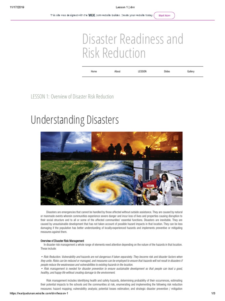 Lesson DRRM | PDF | Hazards | Emergency Management