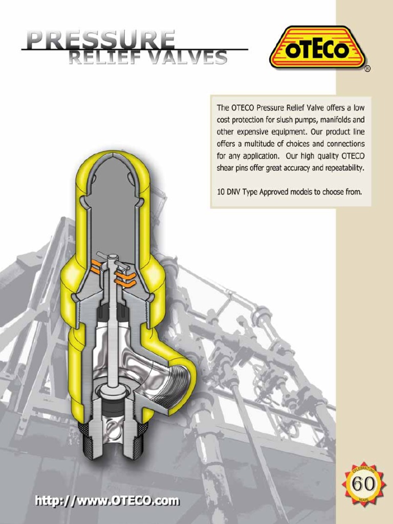 OTECO Pressure Relief Valve Catalog PDF | PDF