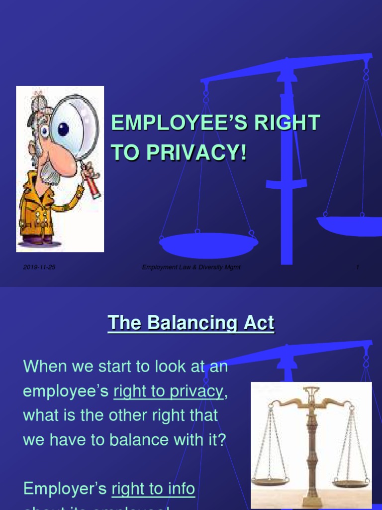 Employee Privacy Rights Training | PDF | Employment | Privacy