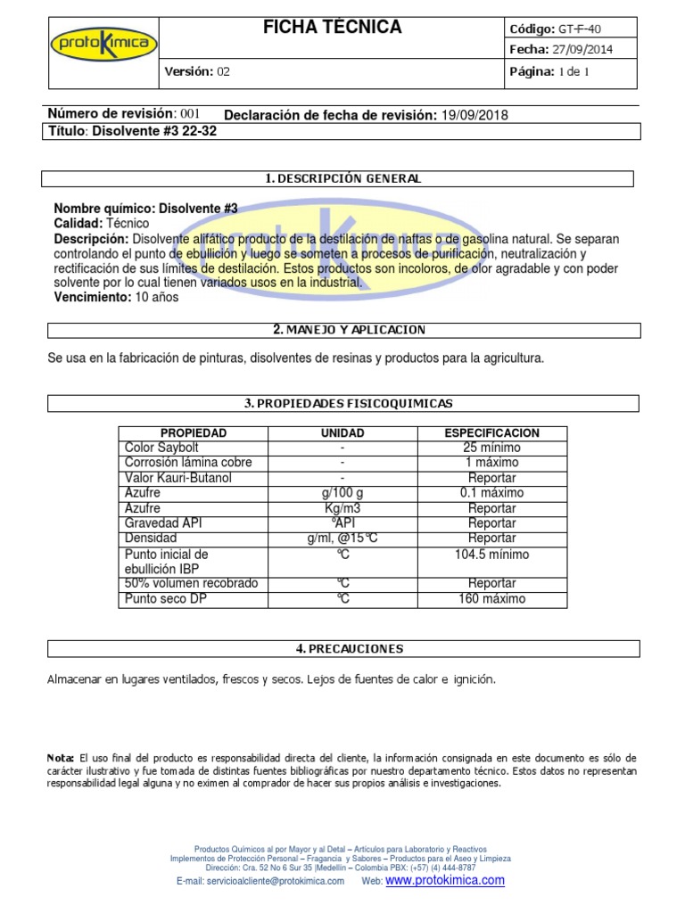 Propiedades del Kauri Butanol en Disolventes | PDF | Sustancias ...