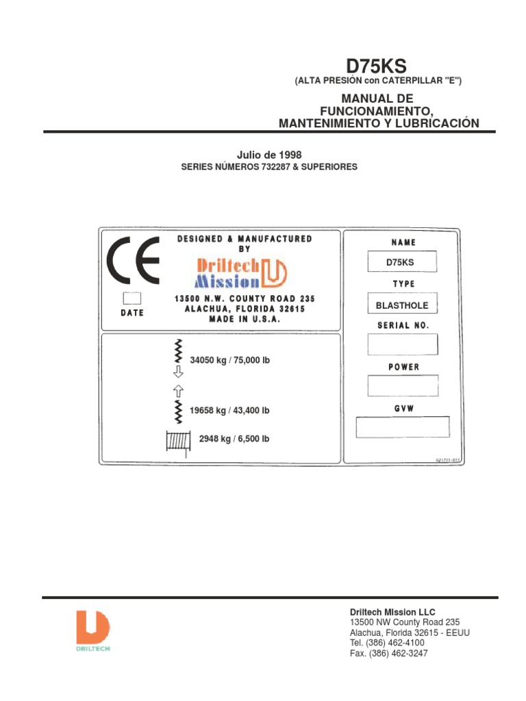 Op D75KS | PDF | Motor diesel | Bomba