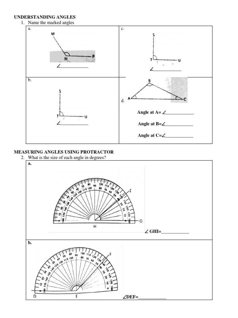 4th Grade Understanding Angles | PDF