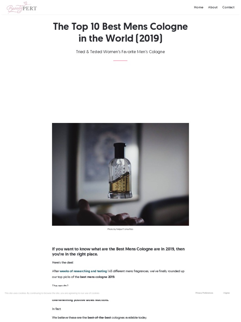 The Top 10 Best Mens Cologne in The World (2019) - Beautypert | PDF ...