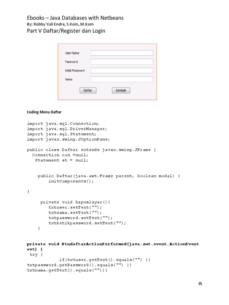 Part 5 Coding Menu Daftar Pdf Pdf Sql Data