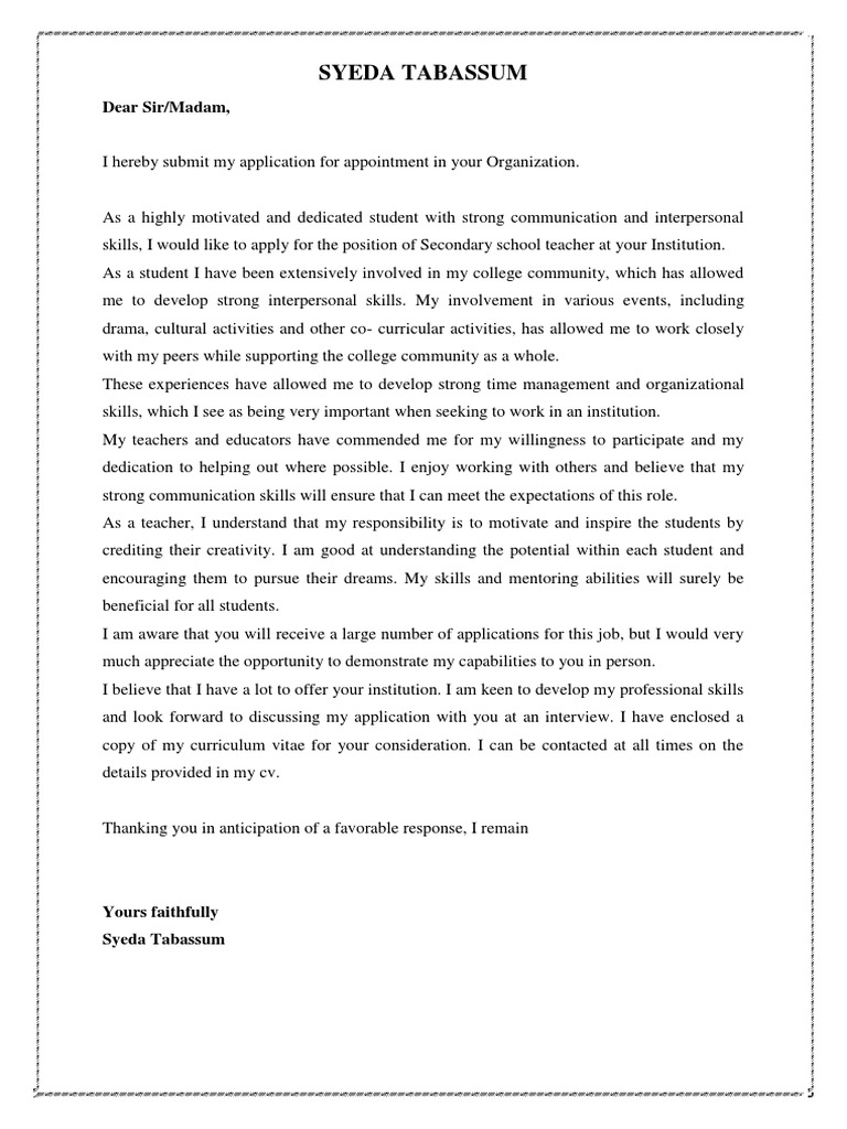 Syeda Tabassum - CV 001 | PDF | Curriculum | Lesson Plan