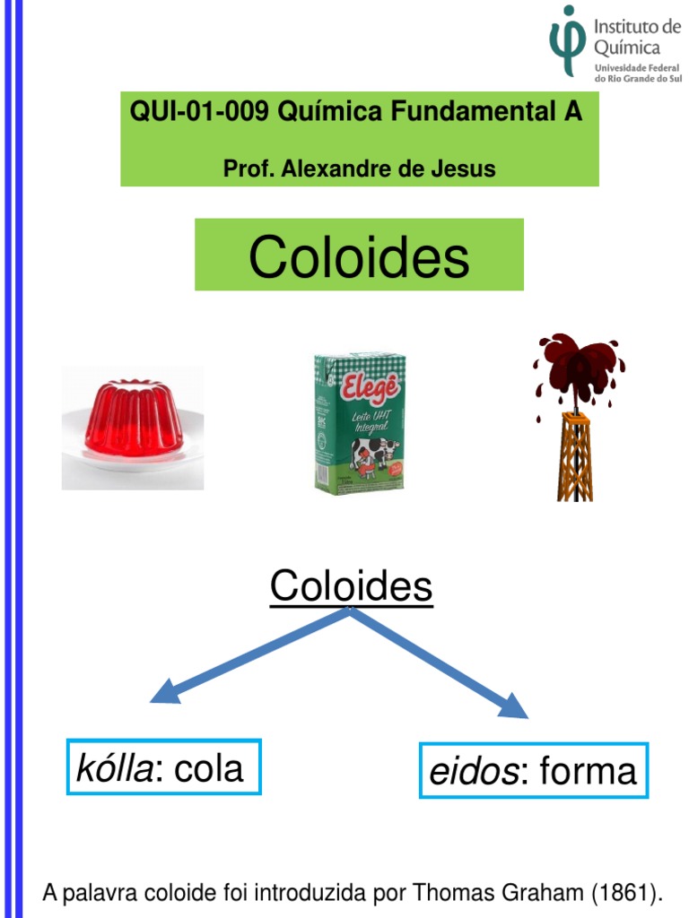Coloides | PDF | Coloide | Emulsão