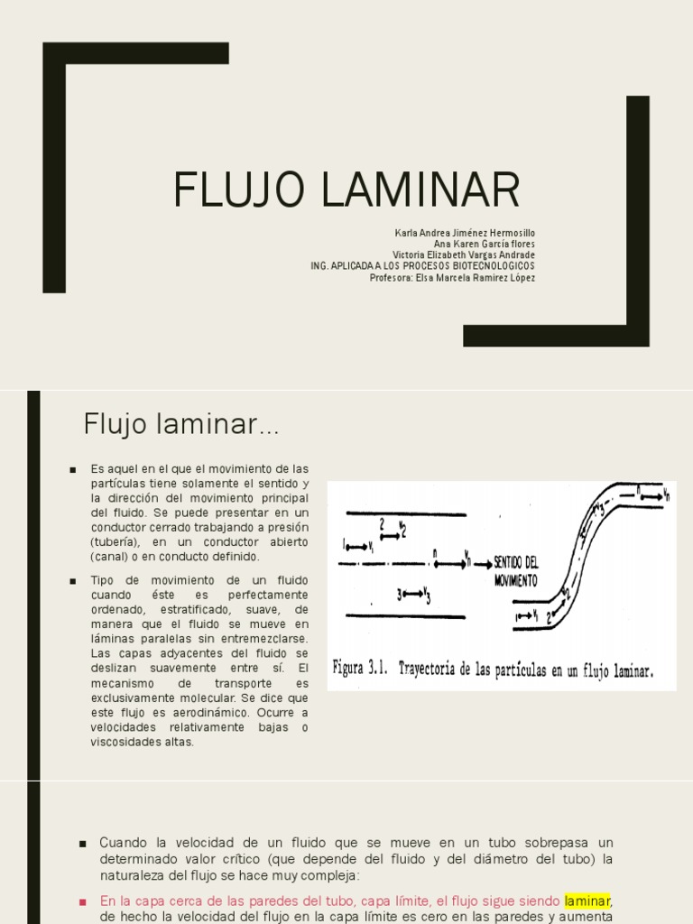 Flujo Laminar | PDF | Flujo laminar | Capa límite