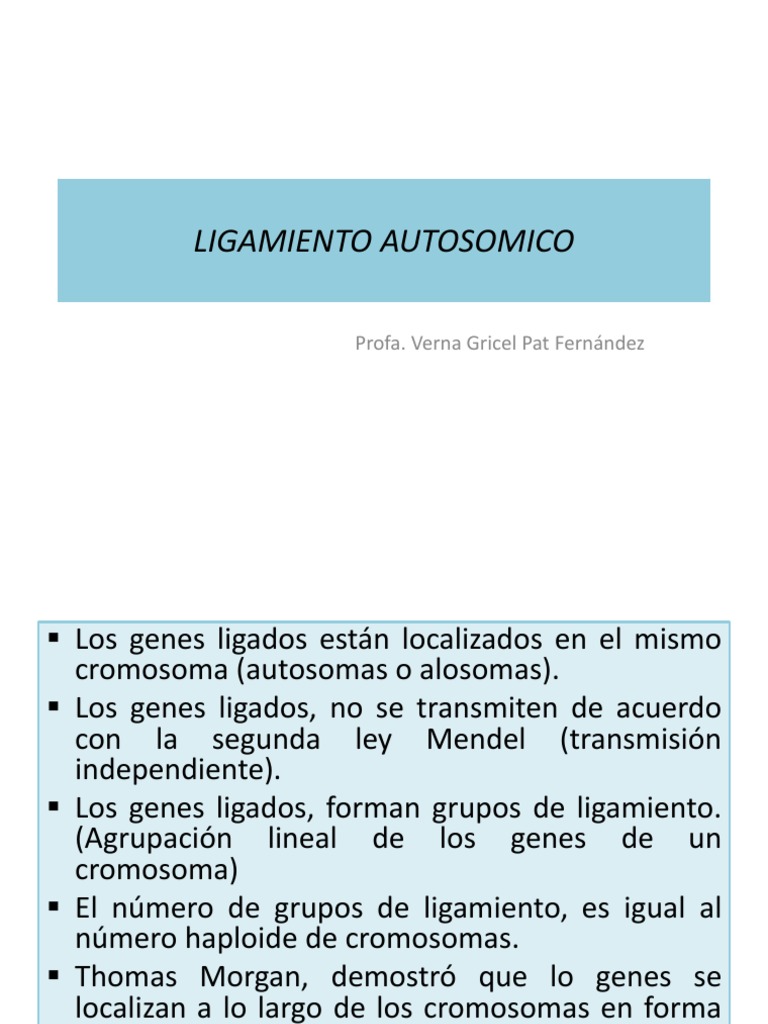 Ligamiento Autosomico 1 | Descargar gratis PDF | Enlace Genético ...