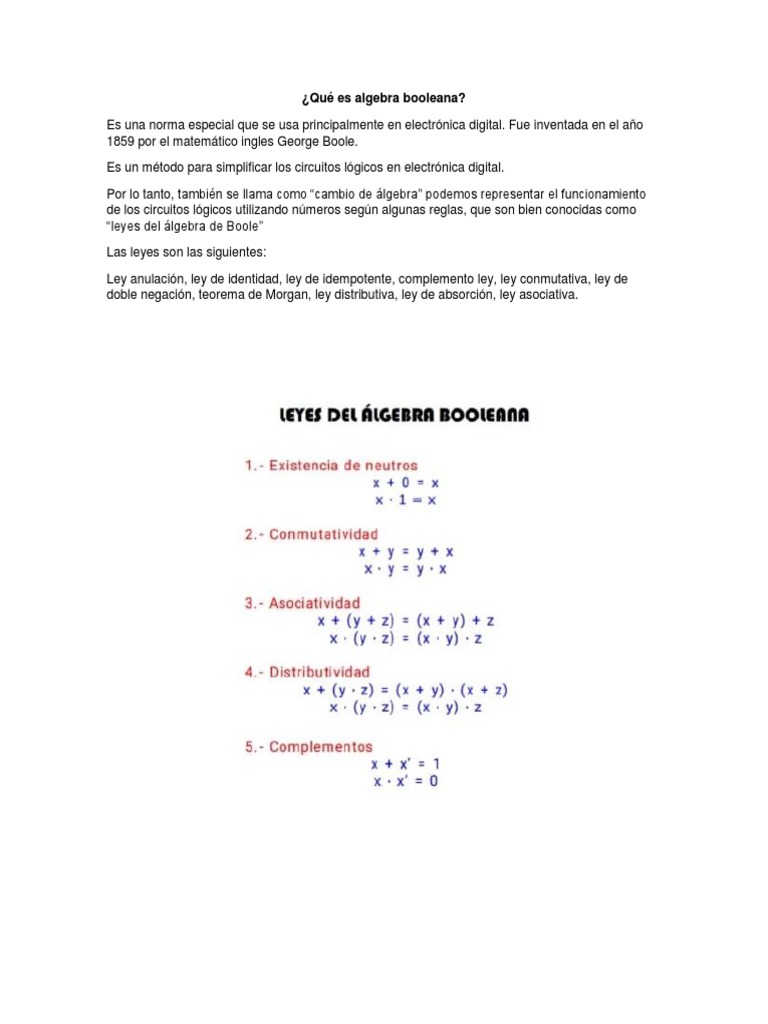 Simplificación de Expresiones Booleanas | PDF