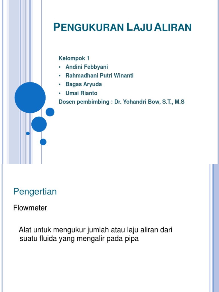 Instrumen Flow Meter P | PDF