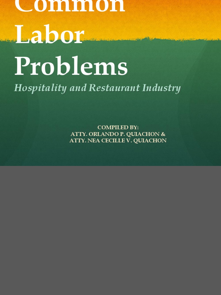 Common Labor Problems | Download Free PDF | Independent Contractor ...