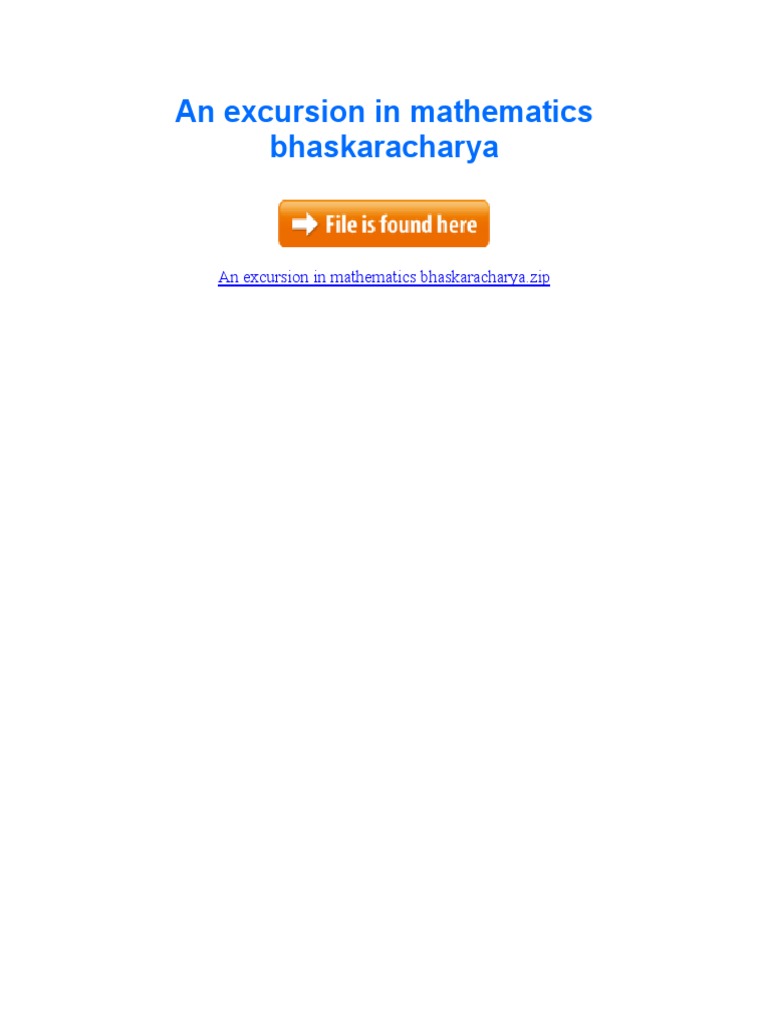 Dokumen - Tips - An Excursion in Mathematics Bhaskaracharya An ...