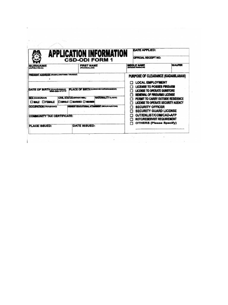 DI Clearance Form | PDF