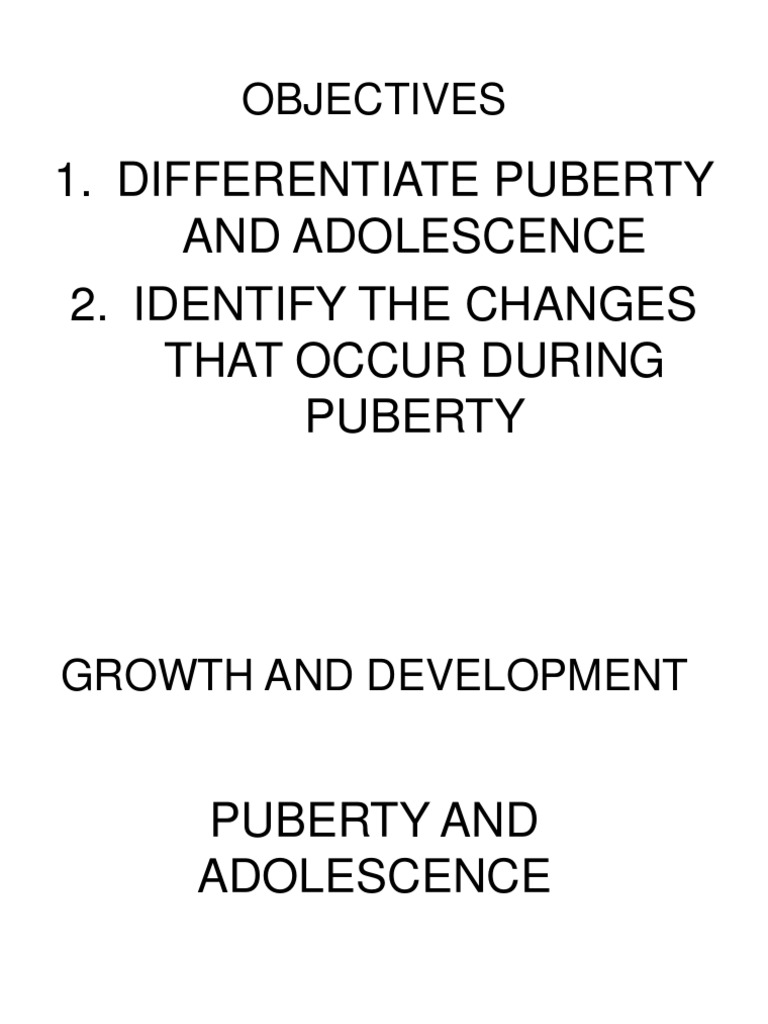 Growth and Development | PDF | Puberty | Adolescence