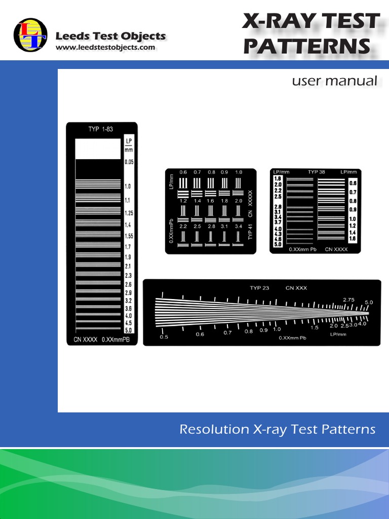 X-Ray Test Patterns User Manual | PDF | X Ray | Optics